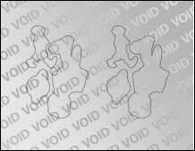 Void Silver Polyester - OL6289 - 4.7" x 2.334"