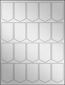 Silver Foil Laser - OL6351 - 1.5" x 2.4979"