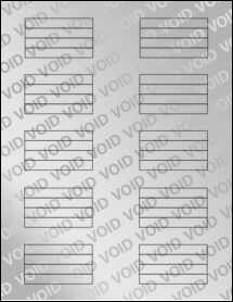 Void Silver Polyester - OL6355 - 2.498" x 1.4405"