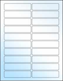 White Gloss Inkjet - OL6388 - 3.665" x 0.9"