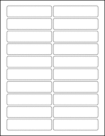 Weatherproof Gloss Inkjet - OL6388 - 3.665" x 0.9"