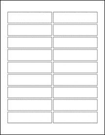 3.6" x 0.9" Blank Label Template - OL6476