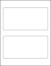 7.5" x 3.75" Blank Label Template - OL6490
