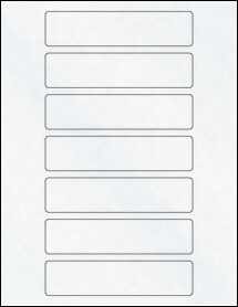 Clear Matte Inkjet - OL6536 - 5.3125" x 1.25"