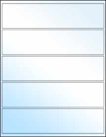 White Gloss Inkjet - OL6572 - 8.25" x 2"