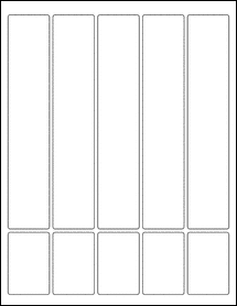 1.5" x 7.75" Blank Label Template - PDF - OL6593