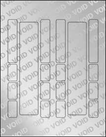 Void Silver Polyester - OL6594 - 1.5" x 7.5"