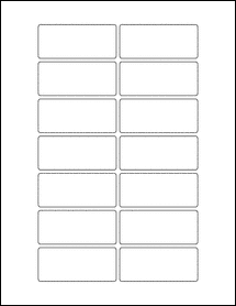 2.83465" x 1.22047" Blank Label Template - OL6605