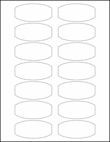 2.875" x 1.392" Blank Label Template - PDF - OL6708