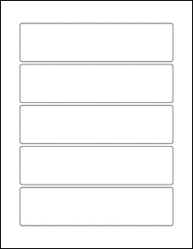 6.8125" x 1.7" Blank Label Template - OL6759