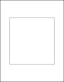 6" x 6.319" Blank Label Template - OL6763