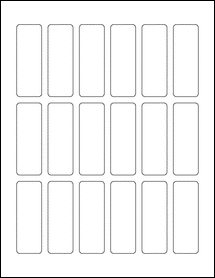 100% Recycled White - OL6783 - 1" x 2.875"