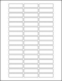 1.968" x 0.511" Blank Label Template - OL6794