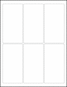 2.5625" x 5" Blank Label Template - PDF - OL6800