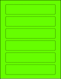 Fluorescent Green - OL6812 - 7" x 1.375"