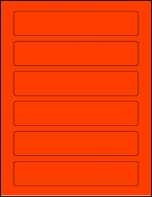 Fluorescent Red - OL6812 - 7" x 1.375"