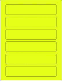 Fluorescent Yellow - OL6812 - 7" x 1.375"