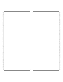 3.8" x 8" Blank Label Template - PDF - OL687