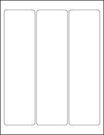 2.55" x 9.45" Blank Label Template - Microsoft Word - OL6978