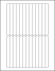 0.5" x 5" Blank Label Template - PDF - OL7125
