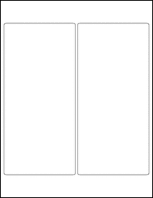 4" x 8.5" Blank Label Template - PDF - OL886