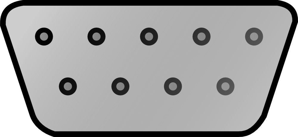 OnlineLabels Clip Art - Connector Db9