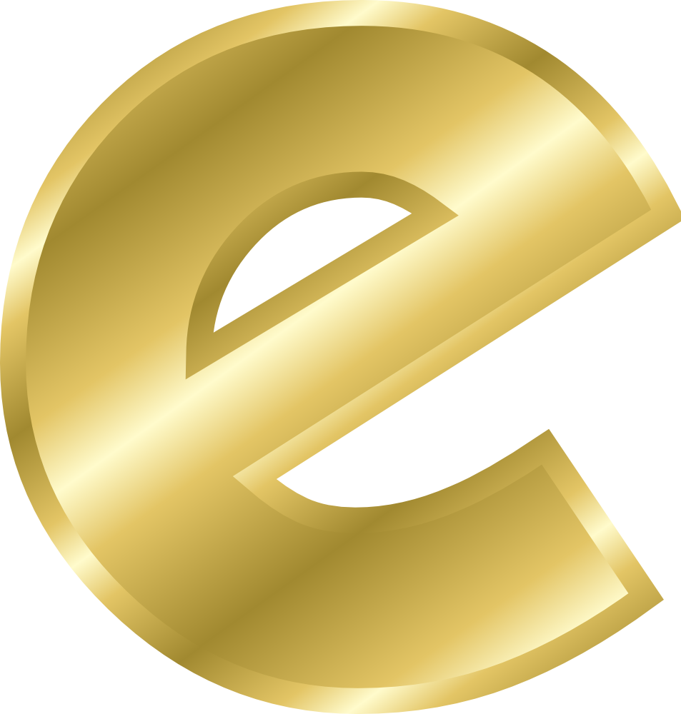 OnlineLabels Clip Art Effect Letters Alphabet Gold