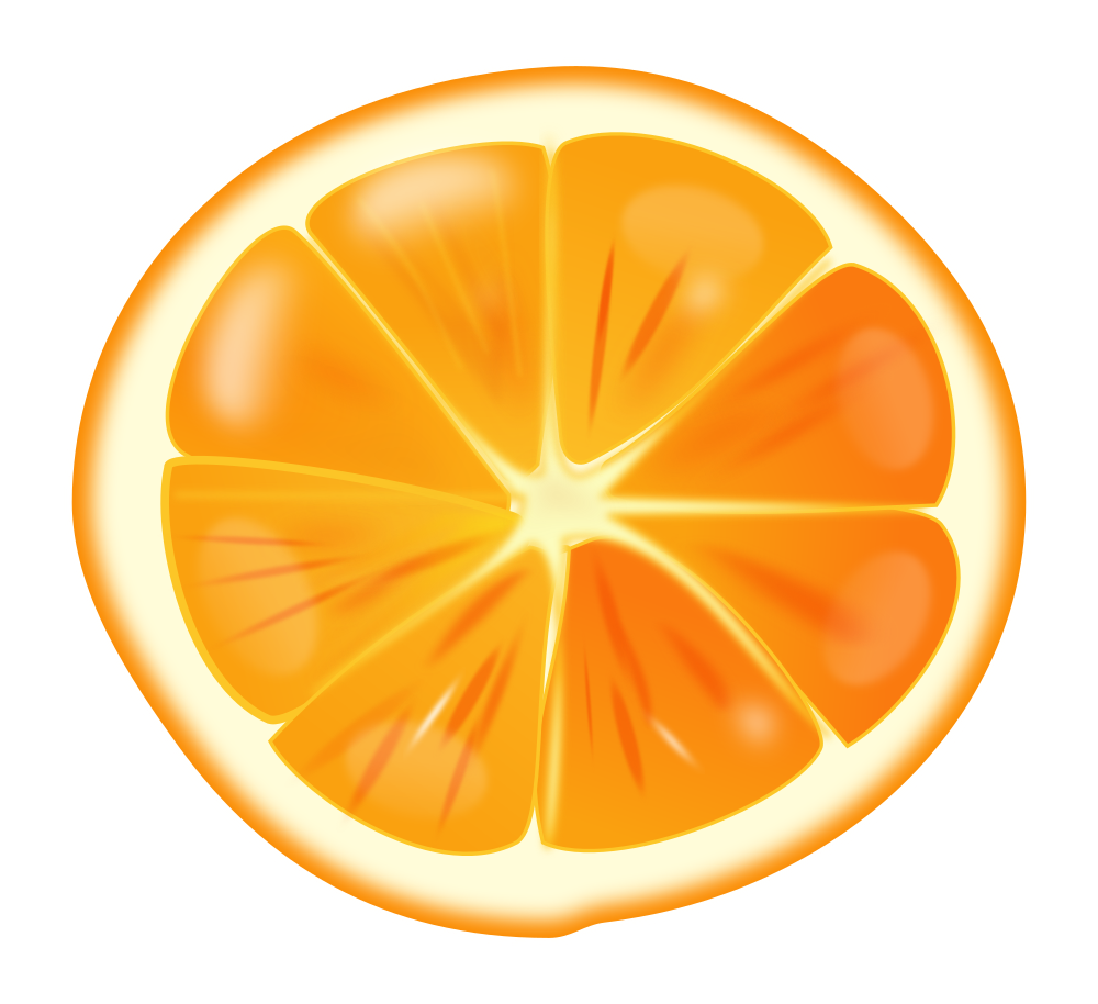 OnlineLabels Clip Art - Orange Slice