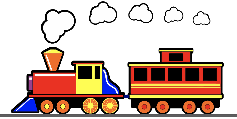 Toy Train Tracks Clip Art