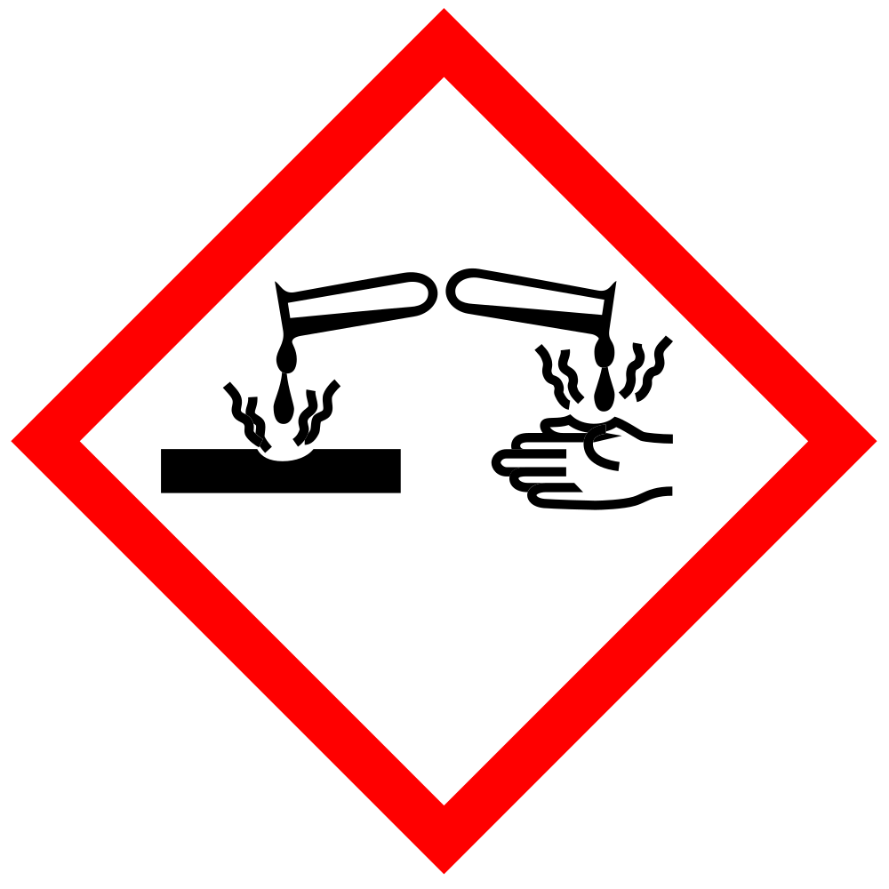 OnlineLabels Clip Art - GHS Pictogram For Corrosive Substances