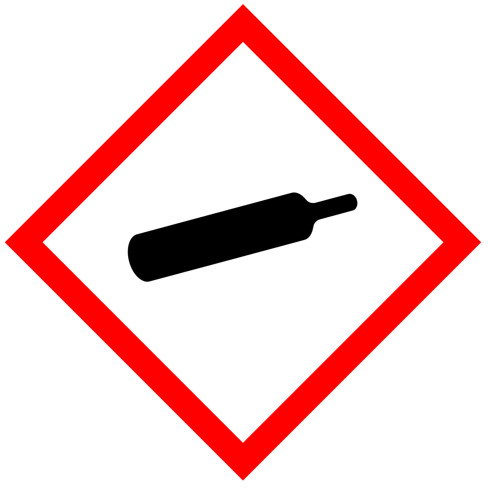 OnlineLabels Clip Art - GHS Pictogram For Gas Bottles