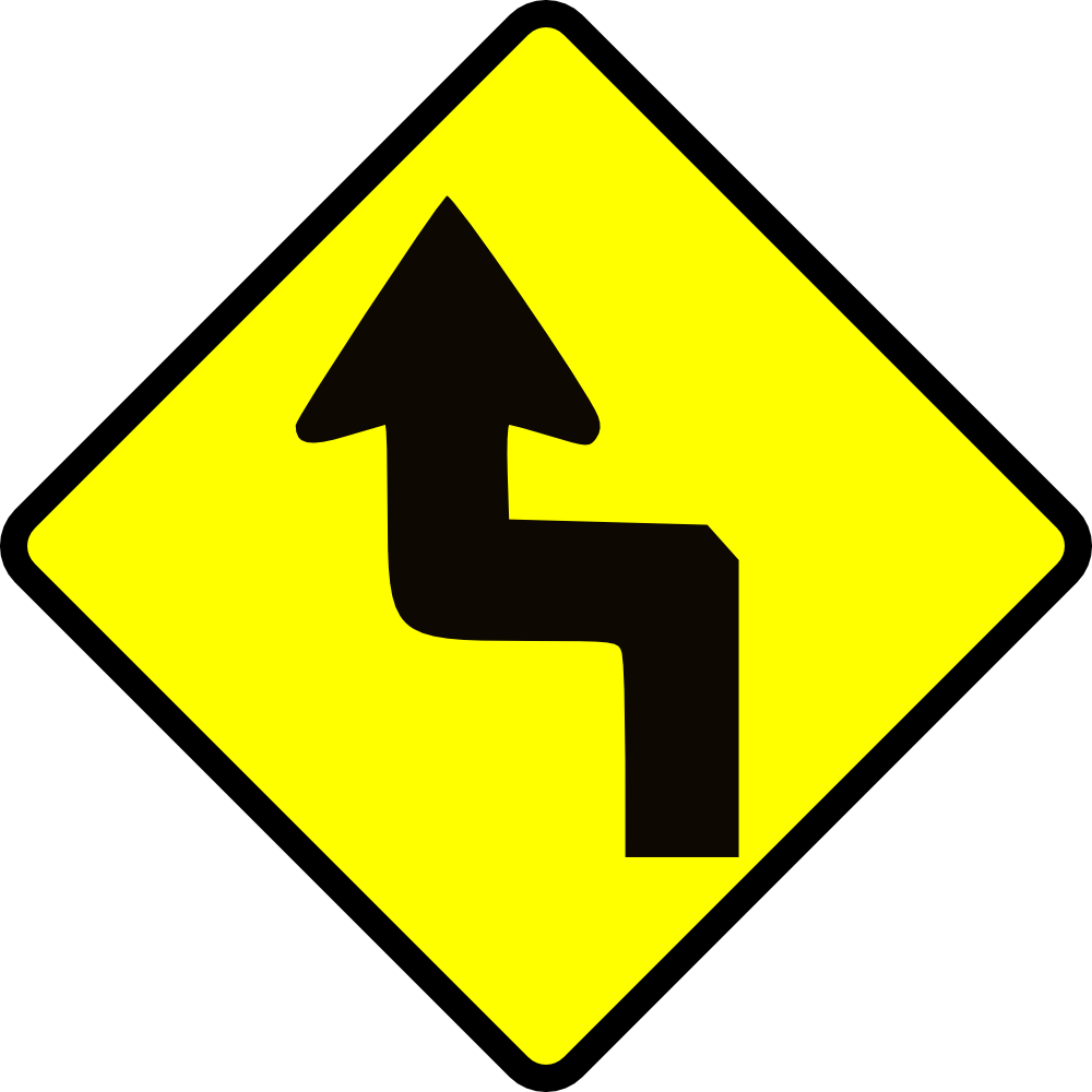 OnlineLabels Clip Art - Caution_Zig Zag