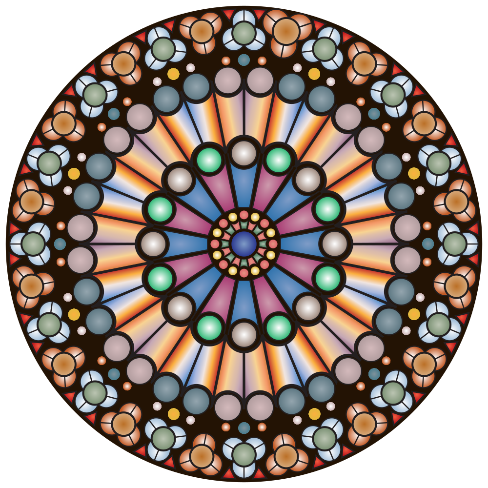 OnlineLabels Clip Art - Rose Window - Notre Dame
