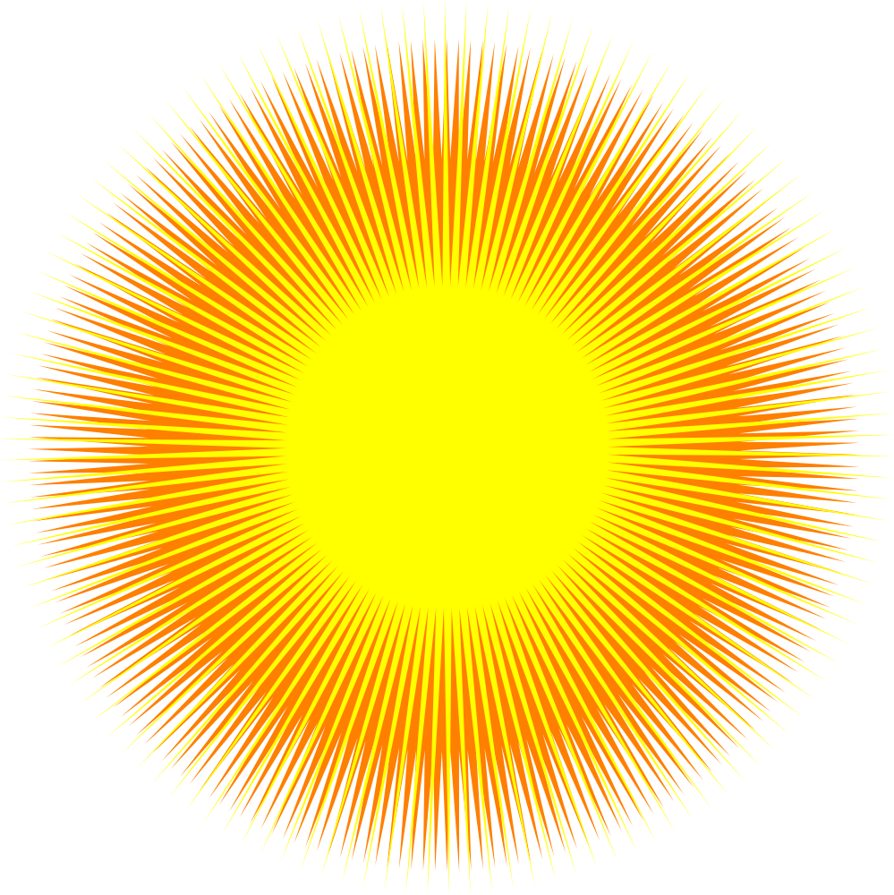 OnlineLabels Clip Art - Sun Abstract Design