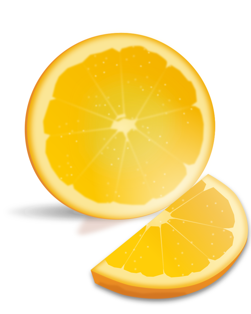 OnlineLabels Clip Art - Orange Slice