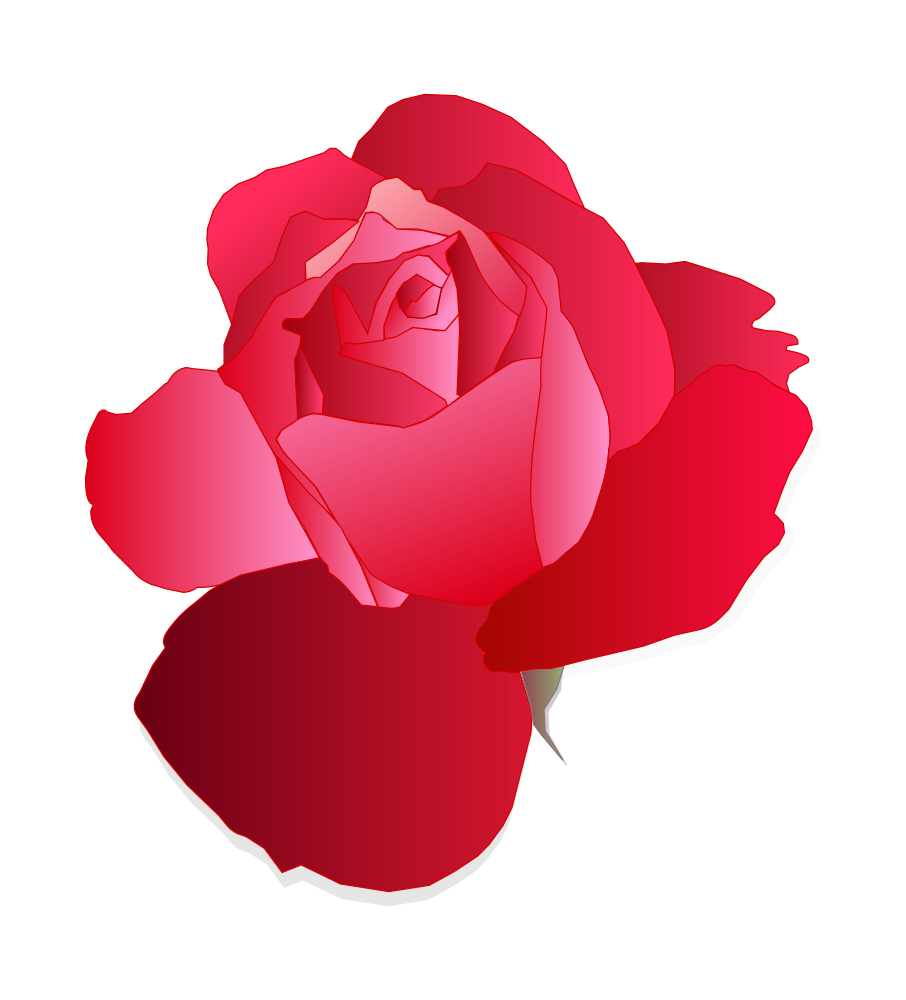 OnlineLabels Clip Art - Red Rose