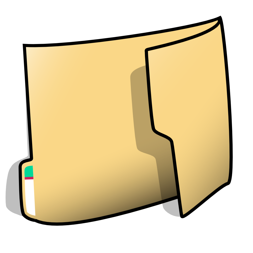 OnlineLabels Clip Art - Folder (Vertical)