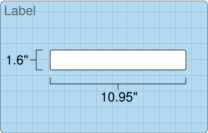 Standard White Direct Thermal - RL1633 - 1.6" x 10.95"