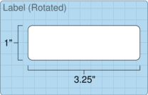 Standard White Direct Thermal - RL4177 - 3.25" x 1"