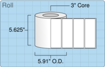 White Gloss - RL4920 - 5.5" x 2"