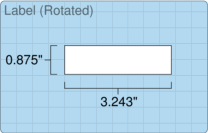 3.2431" x 0.875" Blank Label Template - PDF - RL5082