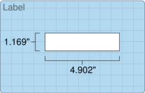 Weatherproof Thermal Transfer - RL6386 - 1.1692" x 4.9023"